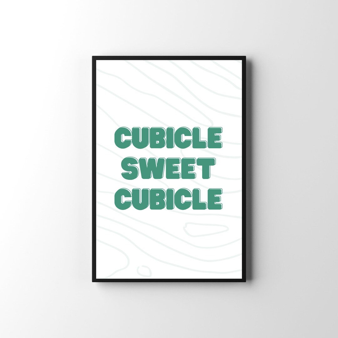 Quote Print Cubicle Sweet Cubicle Gift for New Job Trendy - Etsy