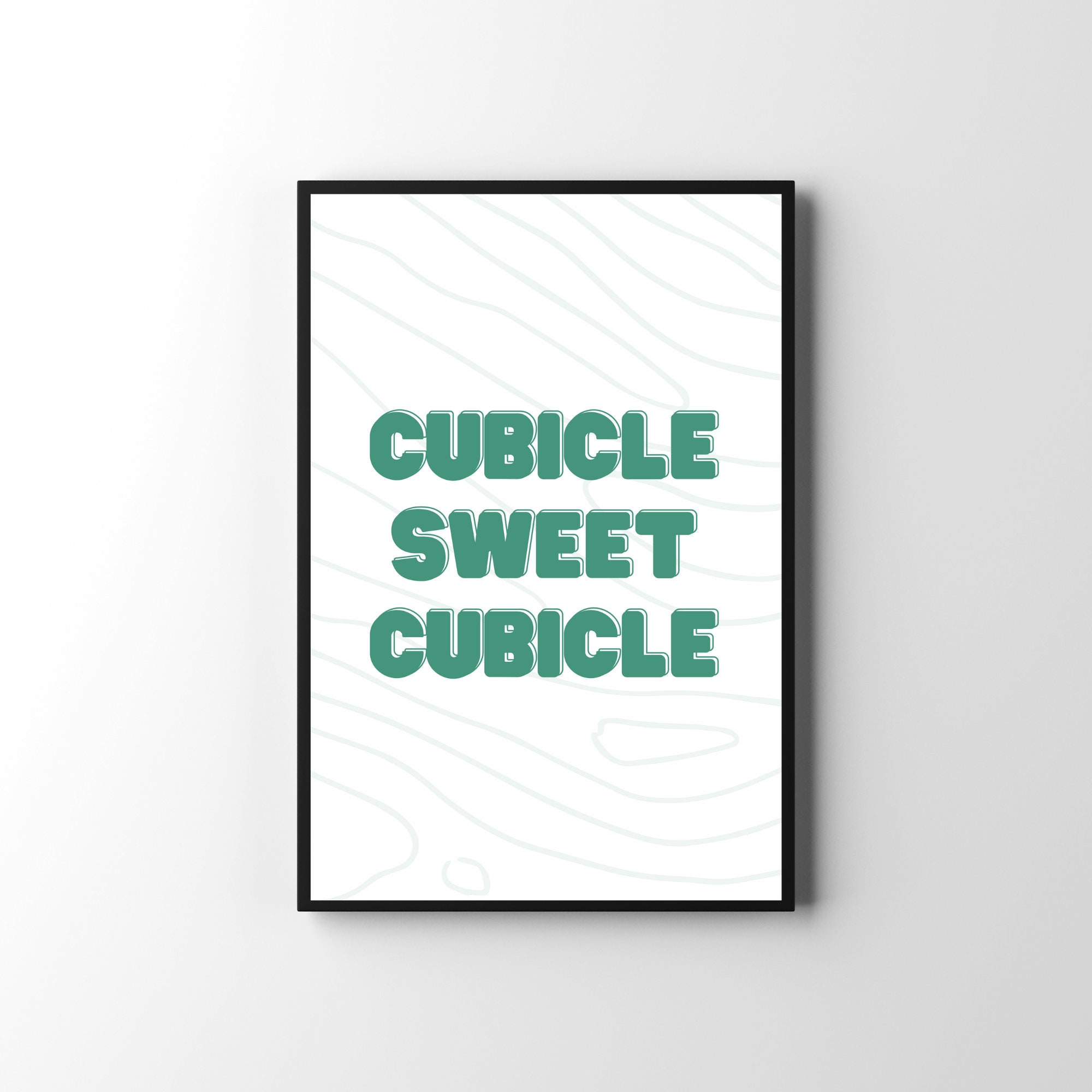 Quote Print Cubicle Sweet Cubicle Gift for New Job Trendy - Etsy