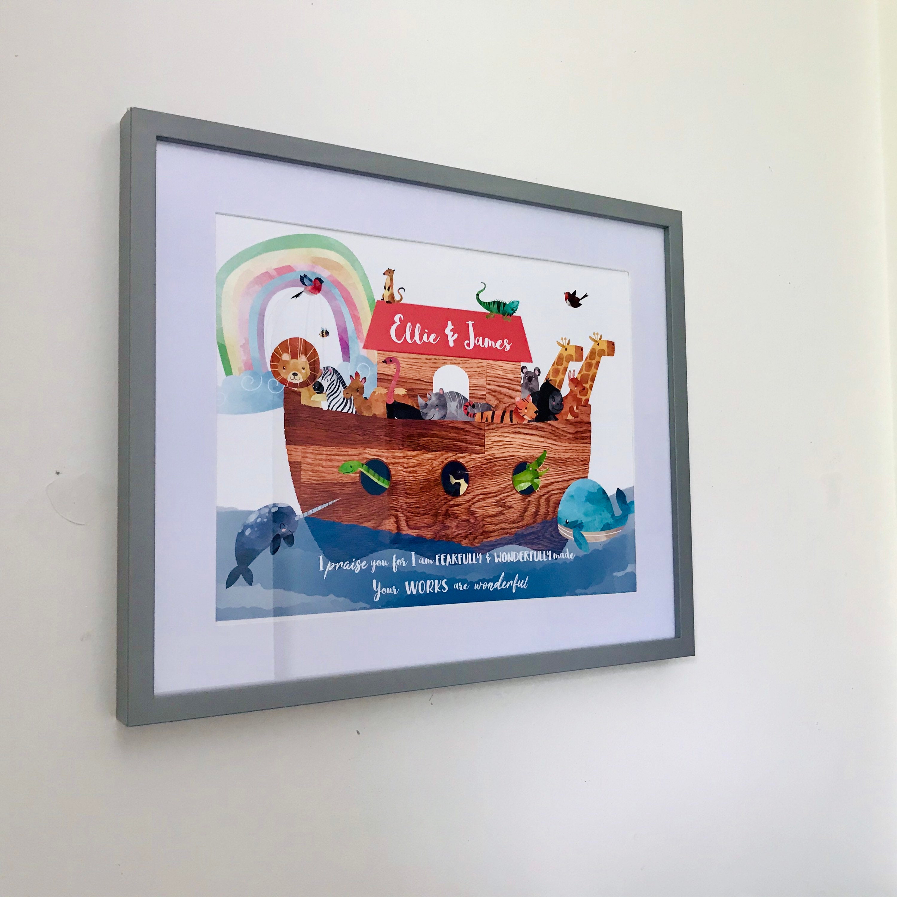 Custom Noah's Ark Print Personalised Noah's Ark - Etsy UK
