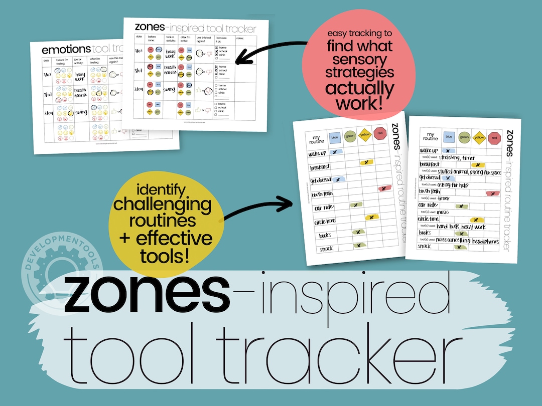 Zones of Self Regulation Inspired Sensory Tool Tracker for Social ...