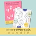 BUNDLE: Letter Reversals Cue Cards, Coloring, Activity Sheets Teacher ...