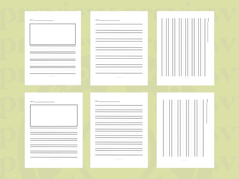 Adaptive Handwriting Paper | Occupational Therapy | Special Education ...