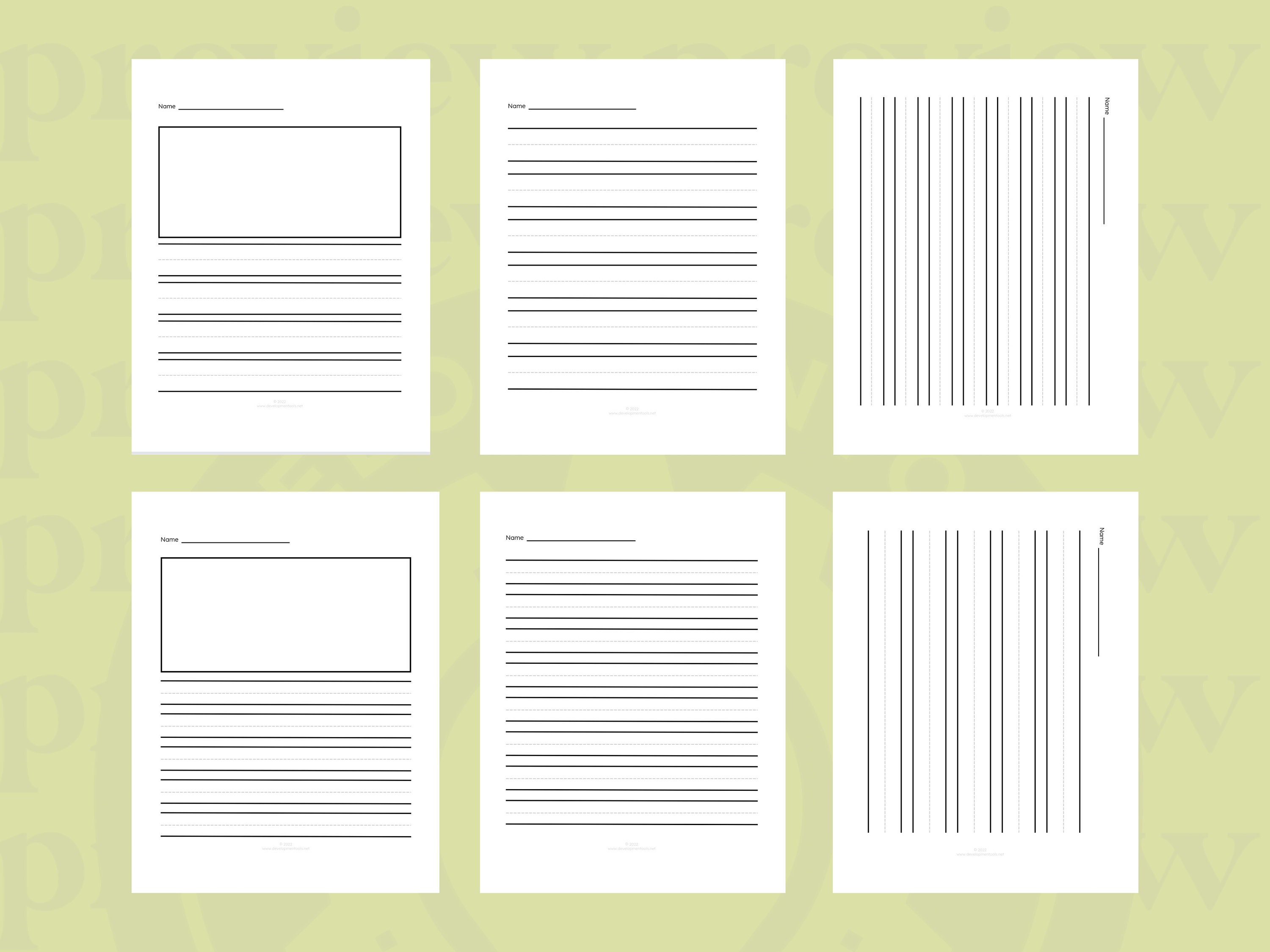 Adaptive Handwriting Paper Occupational Therapy Special - Etsy