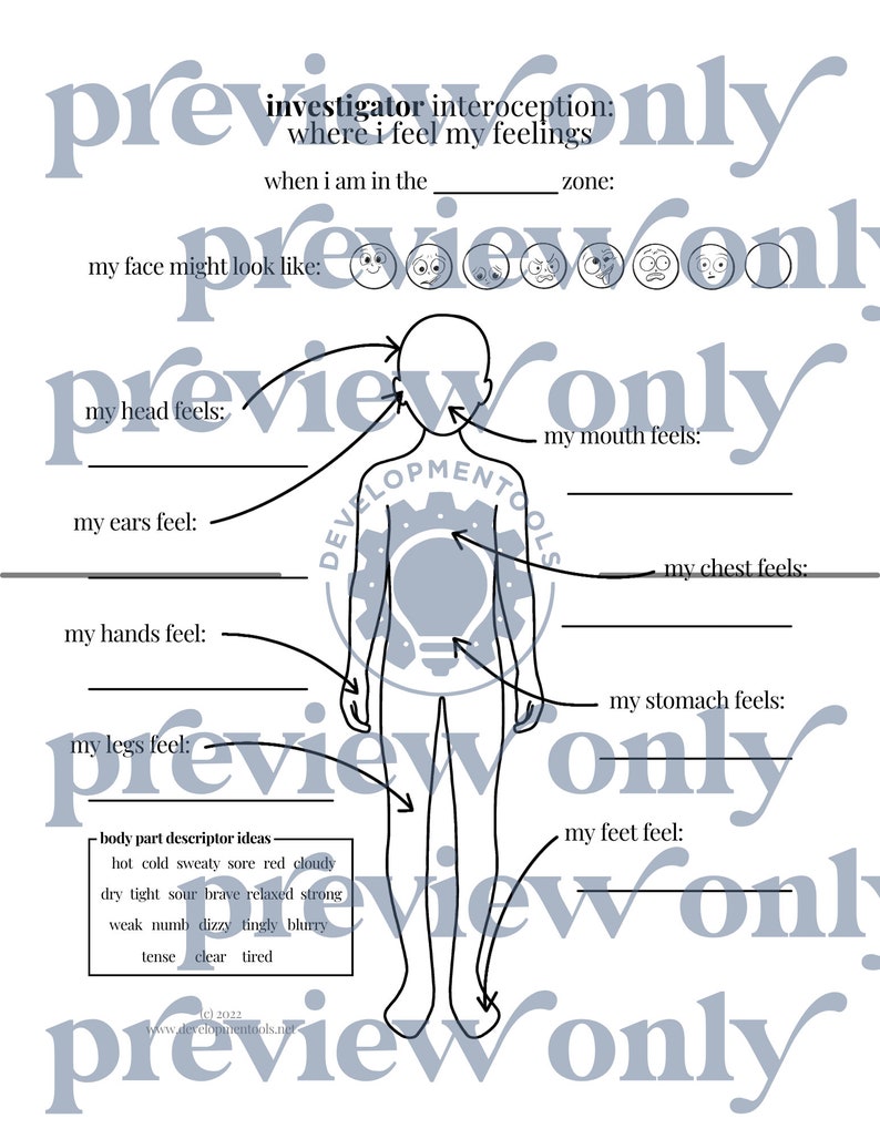 Occupational Therapy | No-prep Zones of Self Regulation Inspired: Body ...
