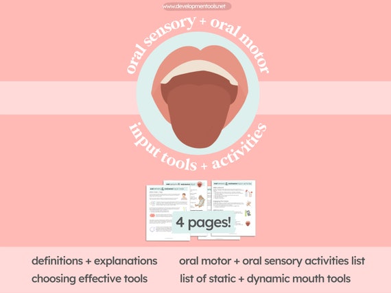 Occupational Therapy Oral Motor Oral Sensory Informational - Etsy