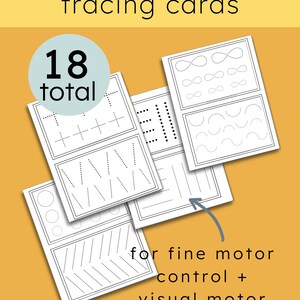 Pre-writing Skills | Handwriting Practice Tracing Cards | Occupational ...
