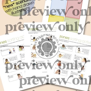 Zones of Regulation Inspired No-prep Sorting Activity Ver. 2 | Self ...