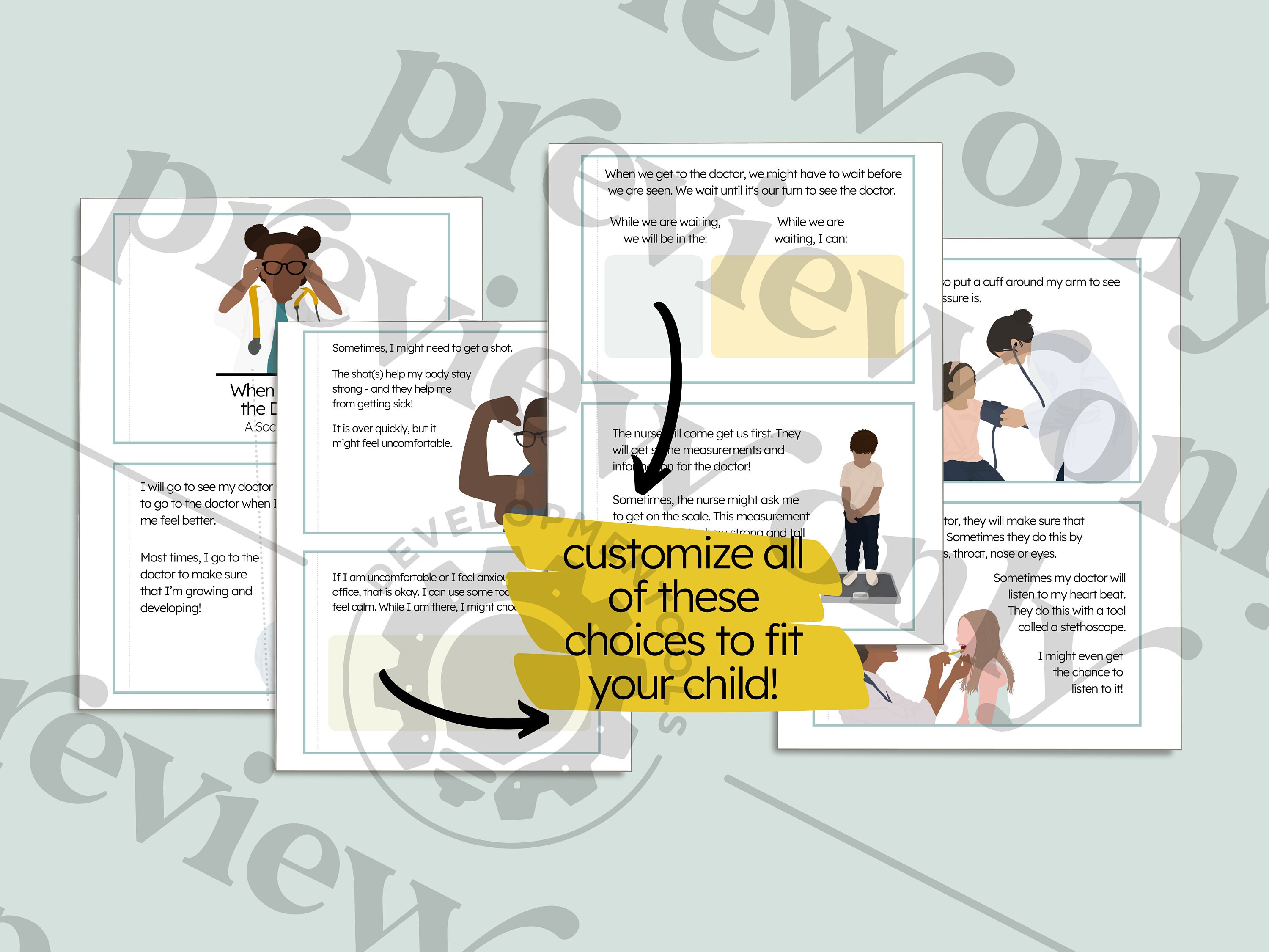 Going to the Doctor Social Story | Occupational Therapy | Special ...