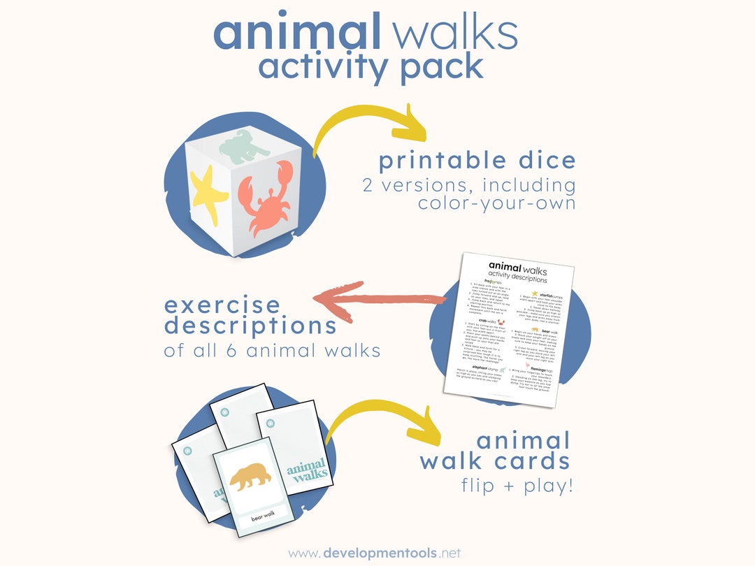 Animal Walks Packet | Motor Planning, Brain Breaks, Coordination ...