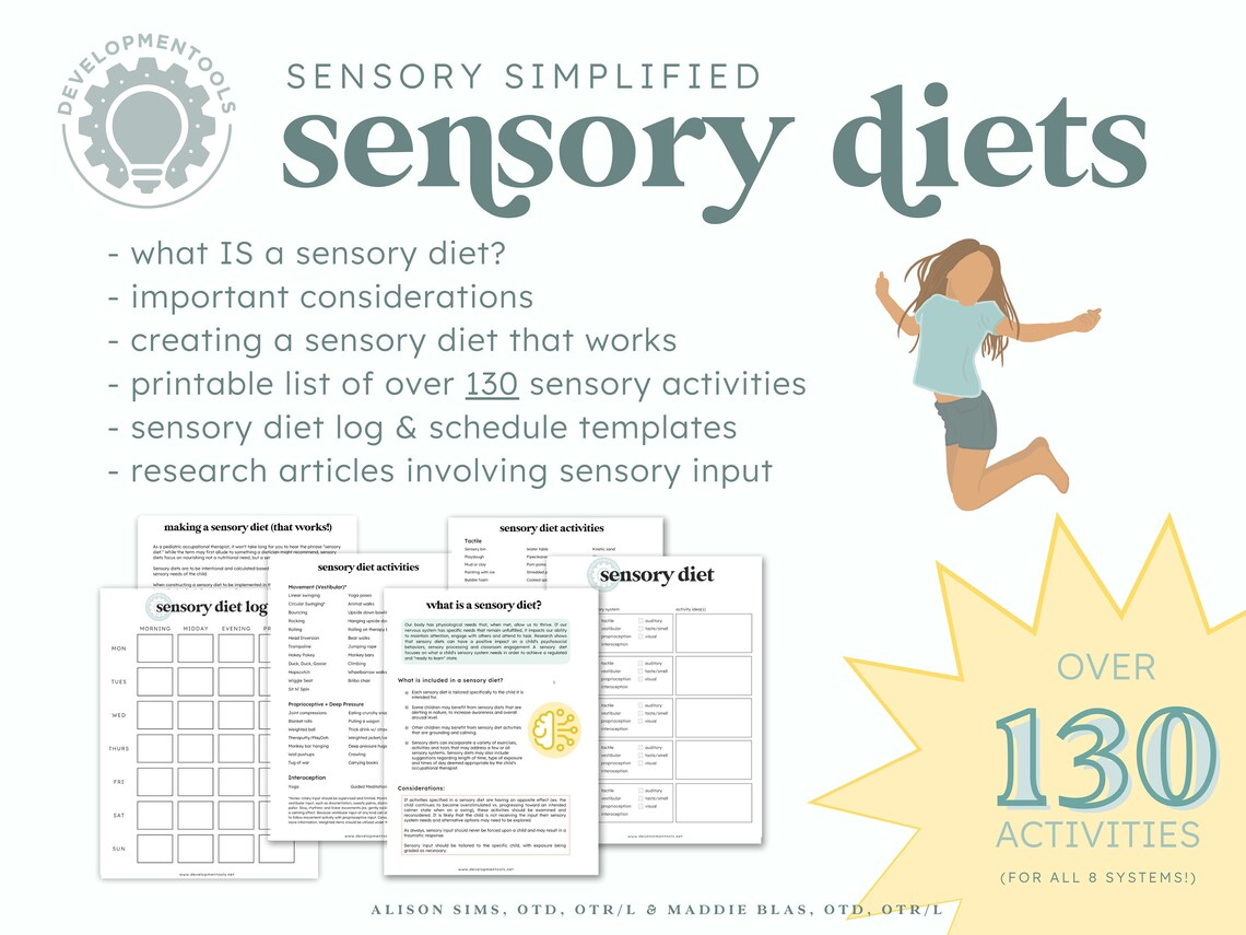 Sensory Diet Resource Packet | Occupational Therapy | Special Education ...