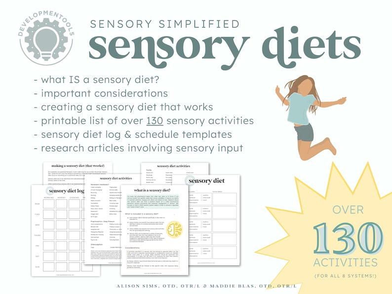 Sensory Diet Resource Packet | Occupational Therapy | Special Education ...