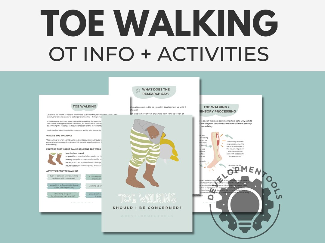 Toe Walking | Occupational Therapy Information | Toddler Activities ...