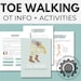 Toe Walking Occupational Therapy Information Toddler Activities ...
