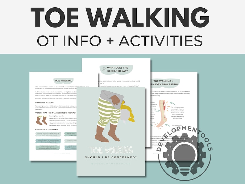 Toe Walking | Occupational Therapy Information | Toddler Activities ...