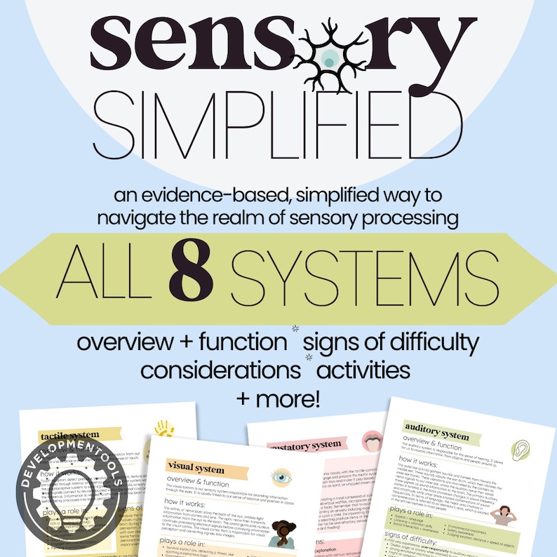 Sensory Simplified: All Eight Systems Guide (digital Download) - Etsy