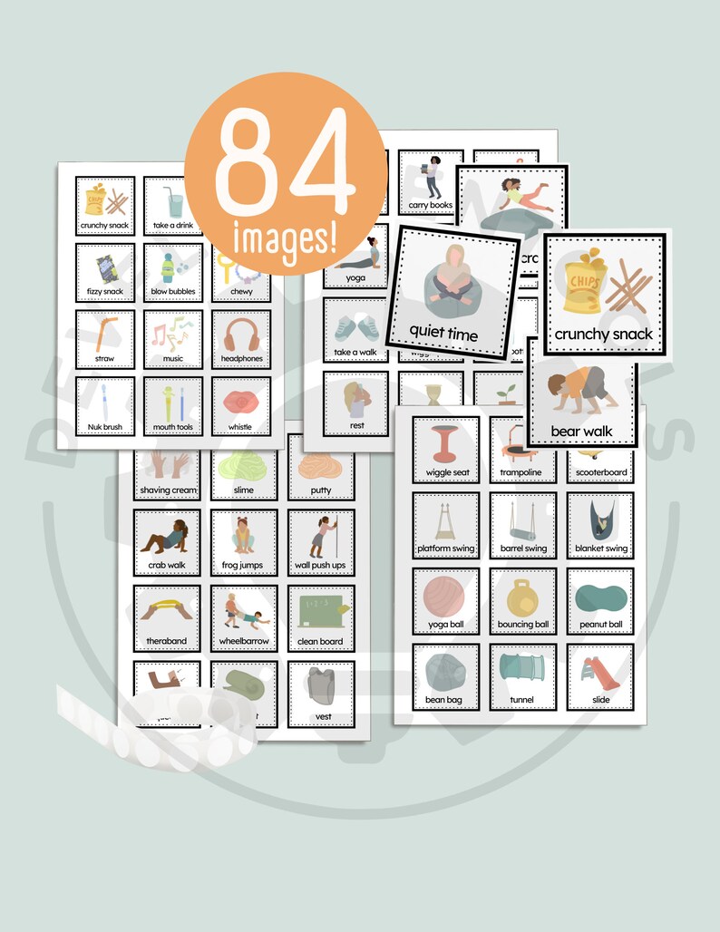 Instant Download | Sensory Diet | Set of 84 | Visual Aid Pecs | OT ...