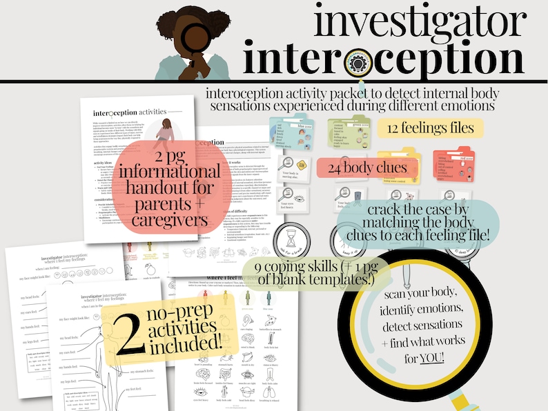 Interoception + Regulation Activities: Zones Compatible, No Prep ...