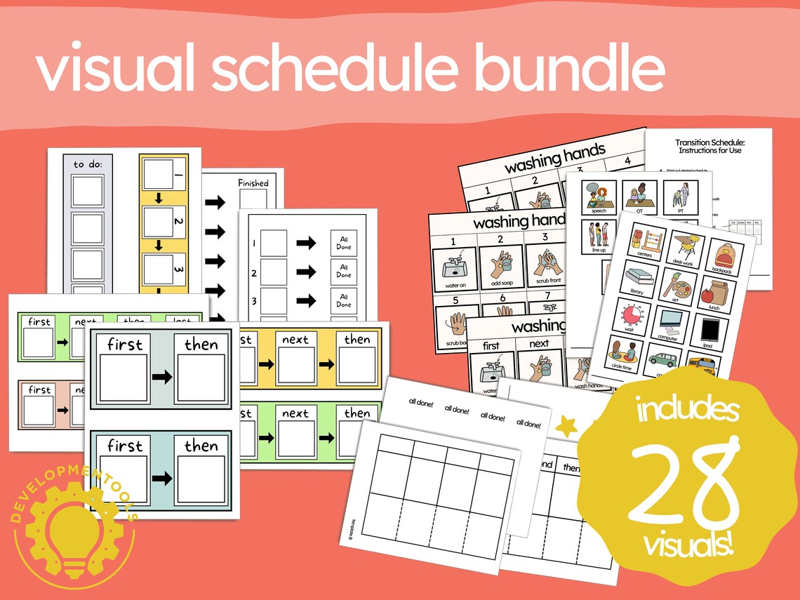 Visual Schedule & Transition Bundle | Occupational Therapy | Speech ...