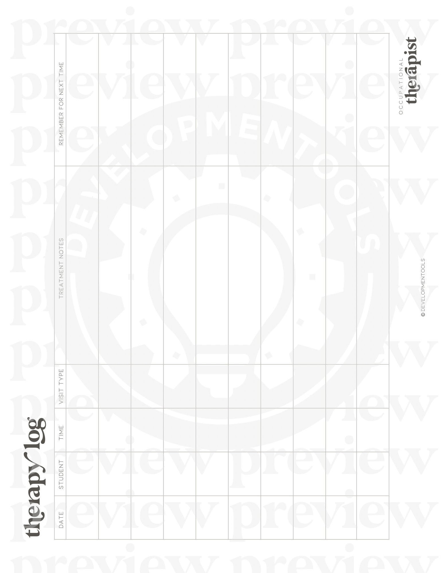 Therapist Caseload Management | Therapy Log, Data Sheet (digital ...