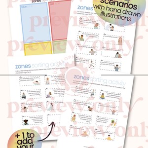 Zones of Regulation Inspired No-prep Sorting Activity | Self Regulation ...