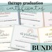 Bundle: OT, ST, PT Therapy Graduation Certificates for School or Clinic ...