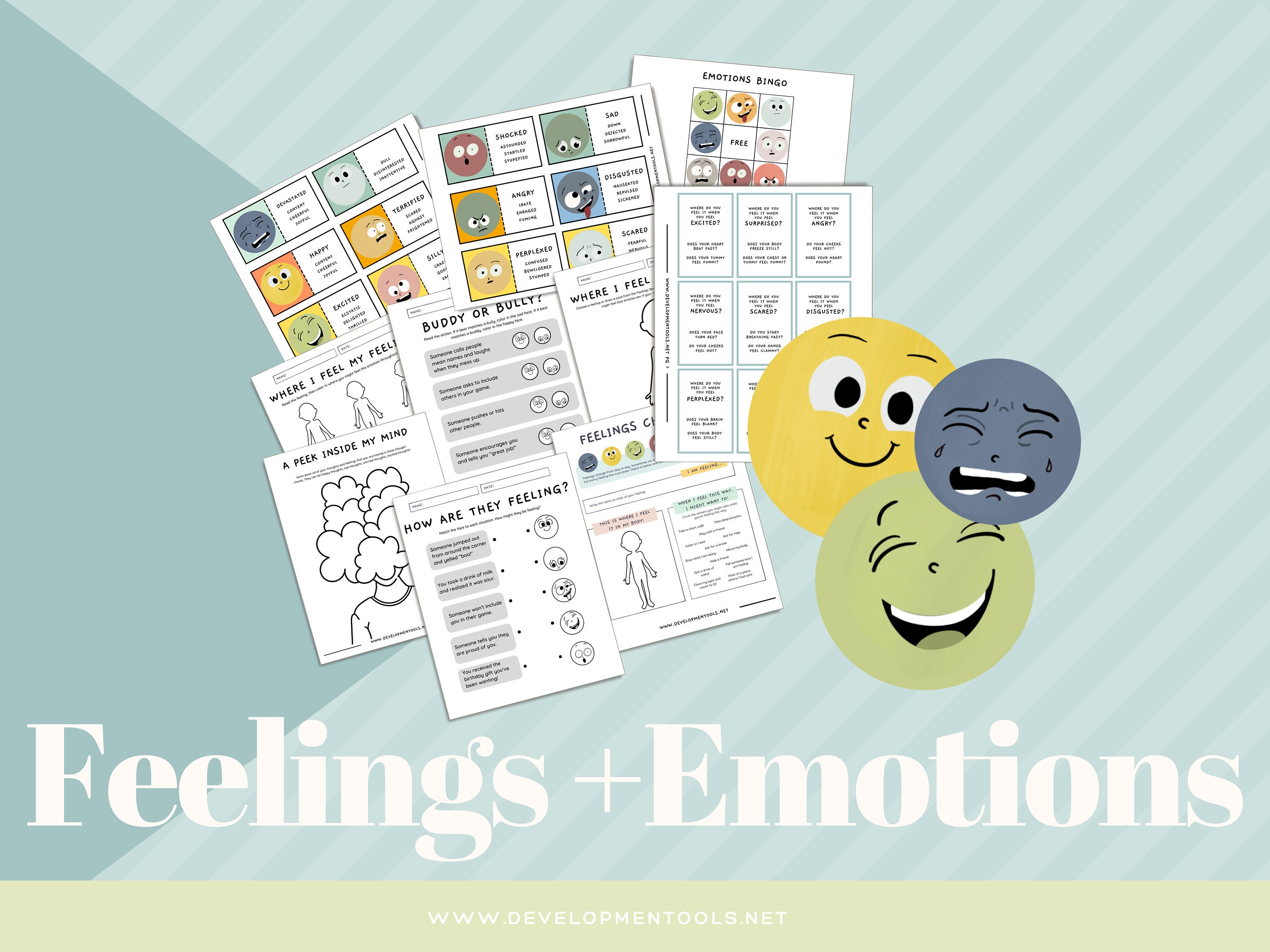 Feelings and Emotions Packet Emotional Regulation Activities Special ...