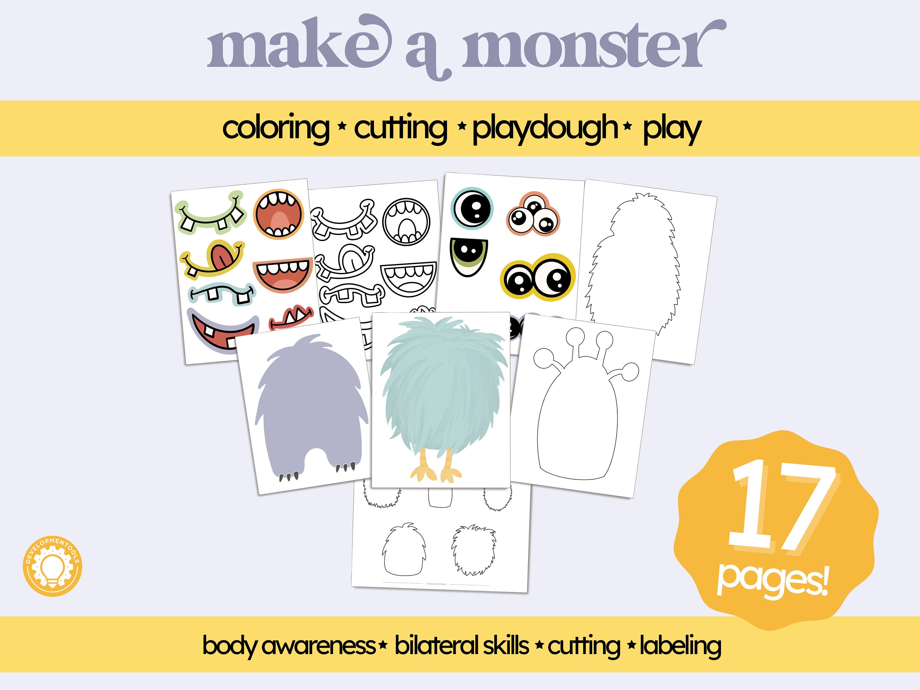 Make a Monster Activity Packet | Halloween Activity | Homeschool ...