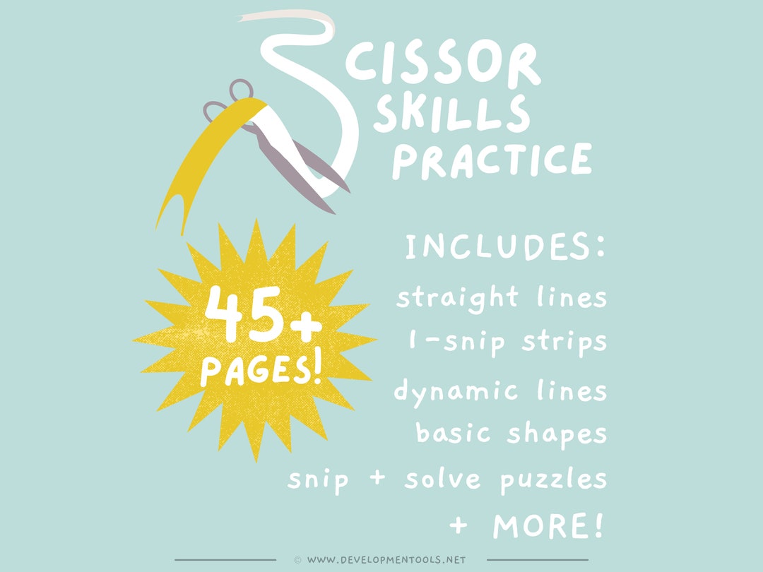 Fine Motor Visual Motor Scissor Skills Packet | Toddler Activity ...