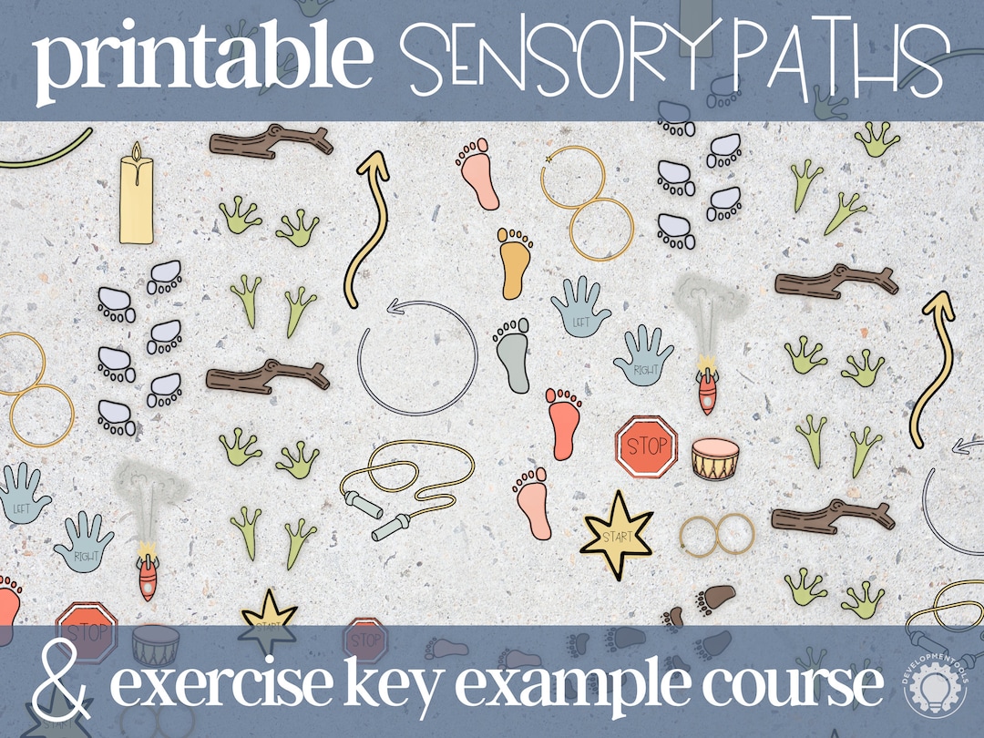 Teacher Resource | Printable Sensory Paths | Gross Motor, Emotional ...