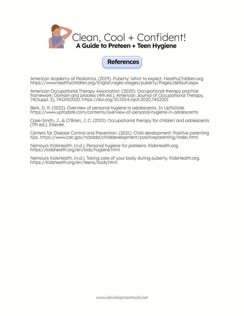 Preteen and Teen Hygiene | Self Care Skills| Occupational Therapy ...