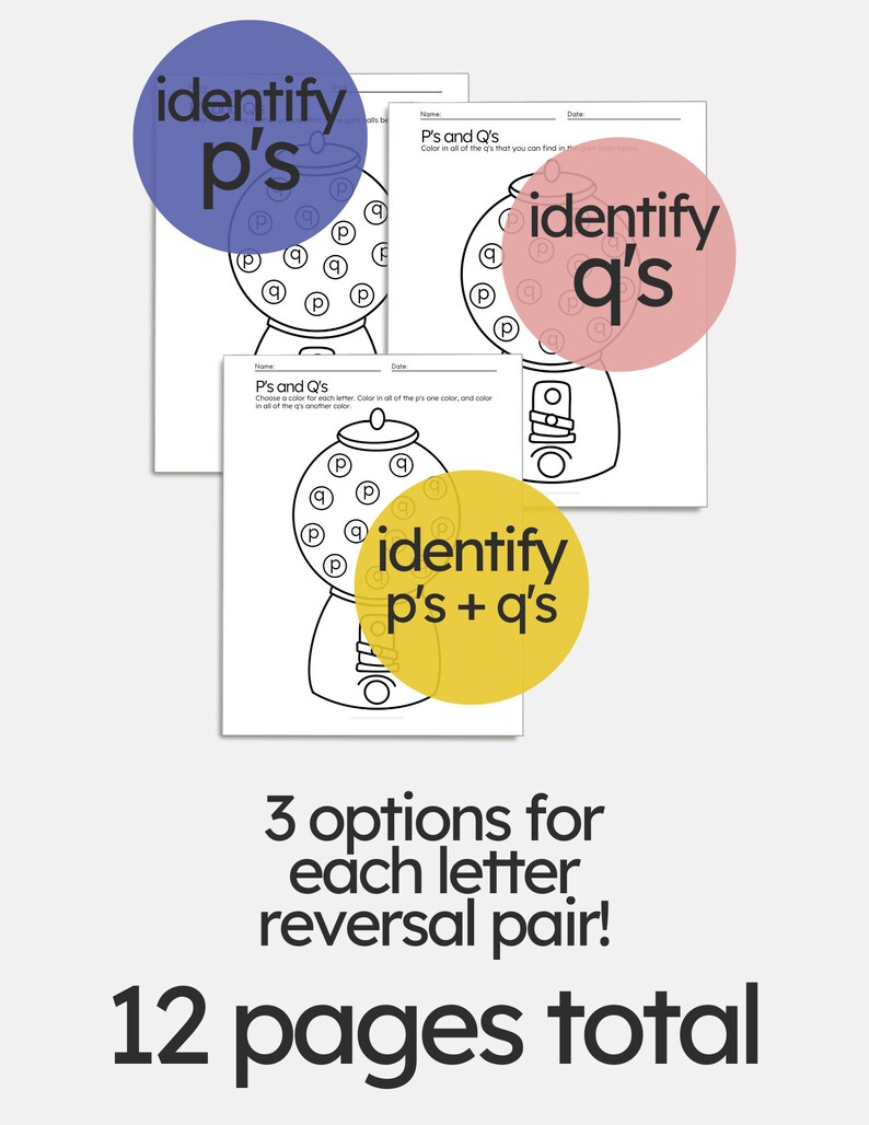 BUNDLE: Letter Reversals | Cue Cards, Coloring, Activity Sheets ...