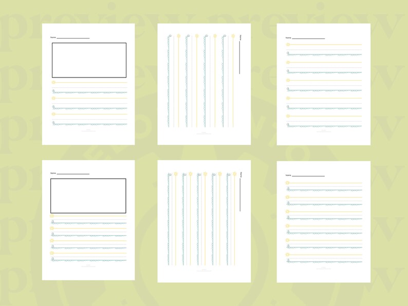 Adaptive Handwriting Paper Occupational Therapy Special - Etsy