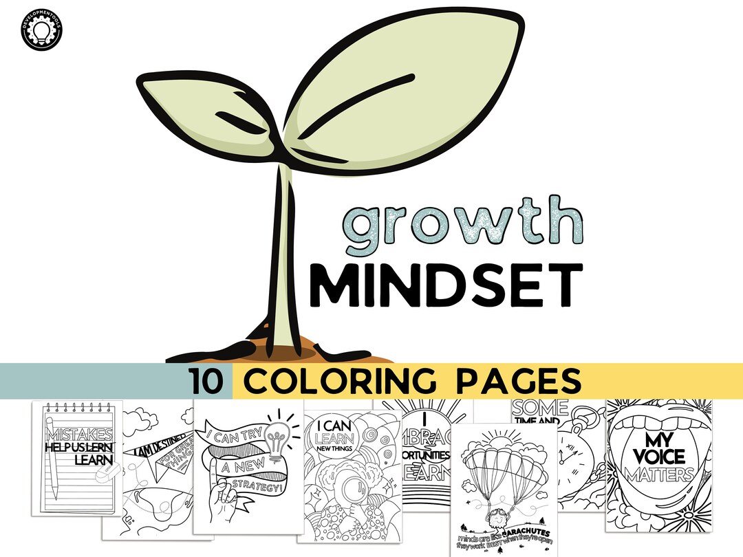 Growth Mindset Coloring Pages | Middle School Students | Teacher ...