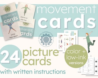 Animal Walk Cards Body Awareness Activities Coordination Exercises ...