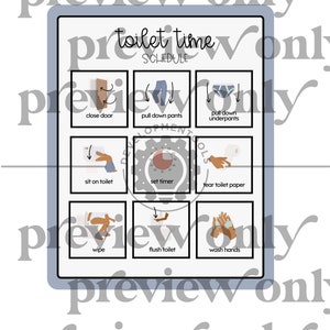 Potty Training Resource | Print + Go or Customize Visual Schedule ...