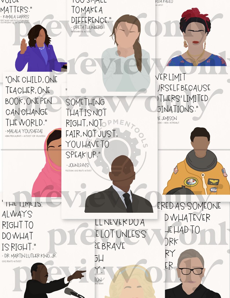 9 Influential Leaders Posters | Classrooms Inspirational Posters ...