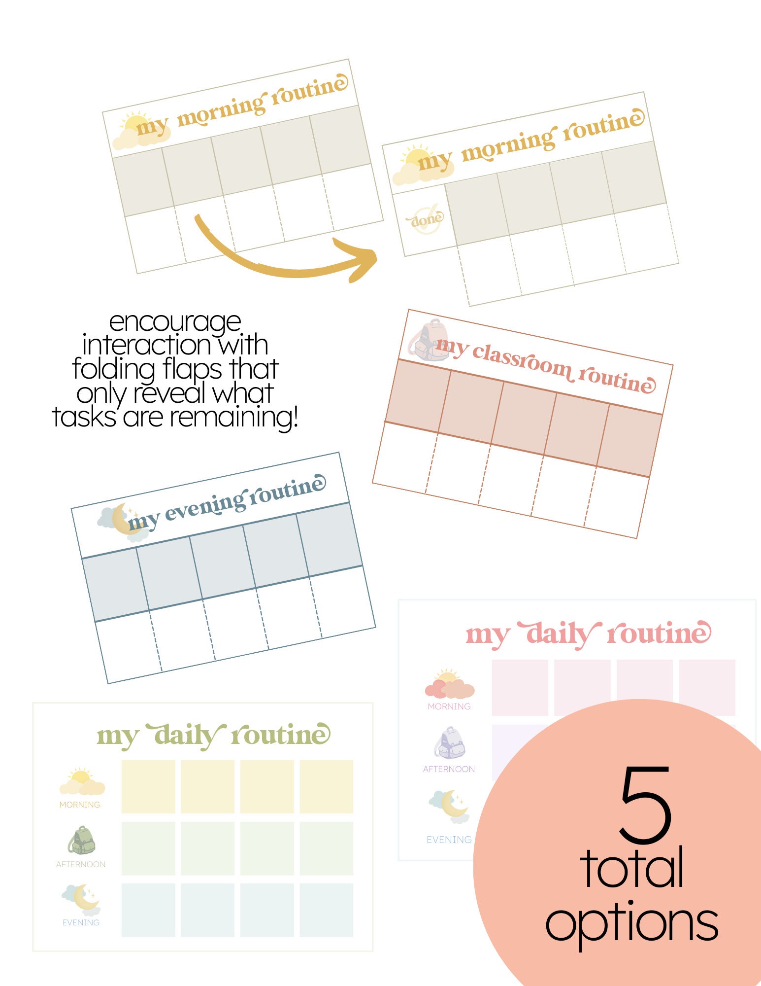 Visual Schedule for Daily Routines | Interactive Visual Schedule ...