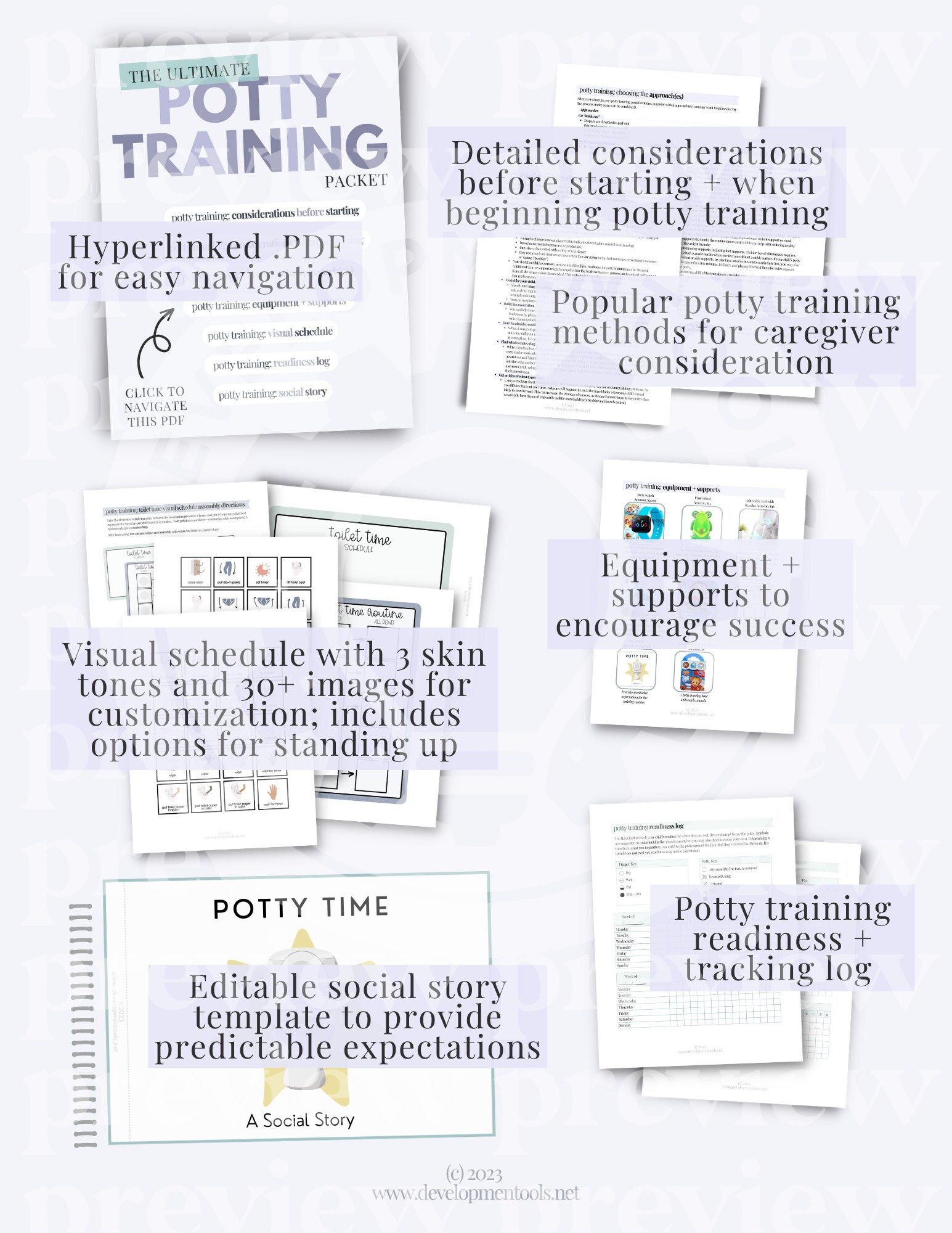 Potty Training Packet | Methods, Social Story, Schedule (digital ...