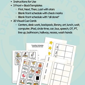 Classroom Transitions | Interactive First/then Visual Schedule for ...