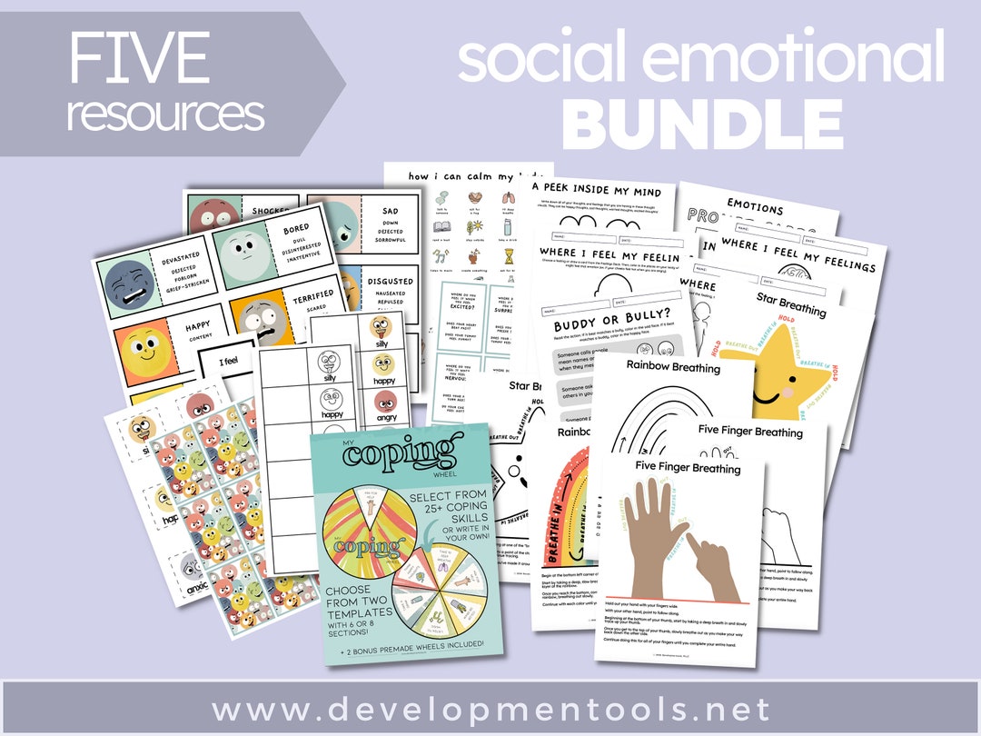 Bundle of Social Emotional, Coping, Feelings | Special Education ...