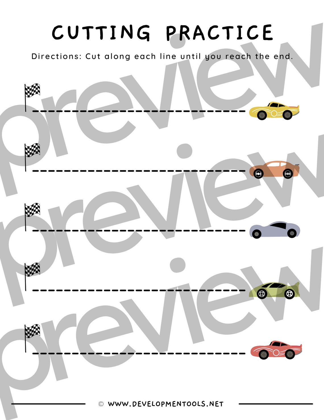 Fine Motor Visual Motor Scissor Skills Packet Toddler Activity ...