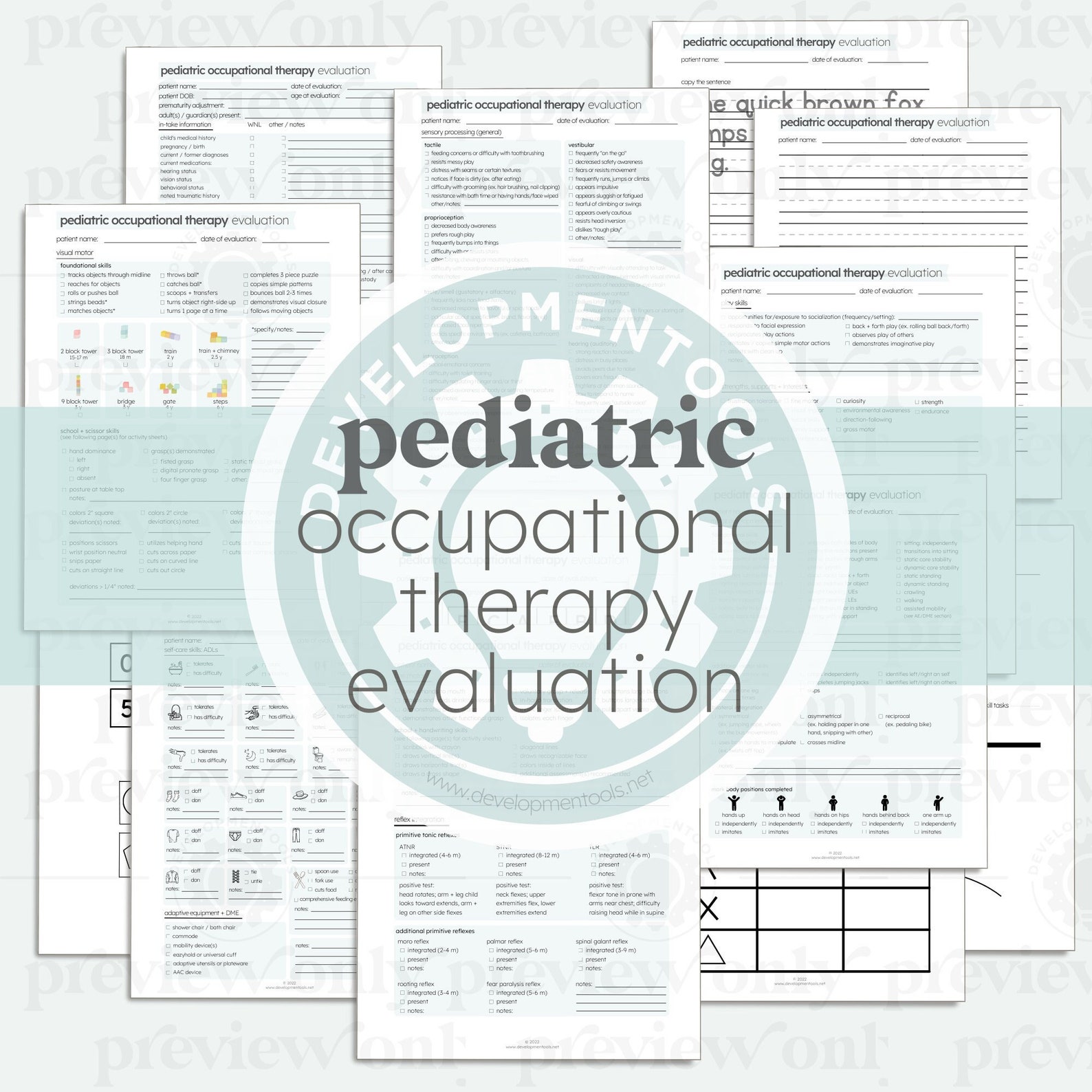 Instant Download | Comprehensive Occupational Therapy Evaluation ...