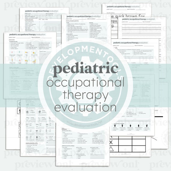 Instant Download Comprehensive Occupational Therapy - Etsy