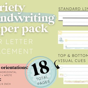 Adaptive Handwriting Paper | Occupational Therapy | Special Education ...