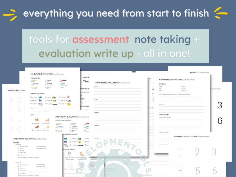 Instant Download | Occupational Therapy Handwriting Evaluation ...