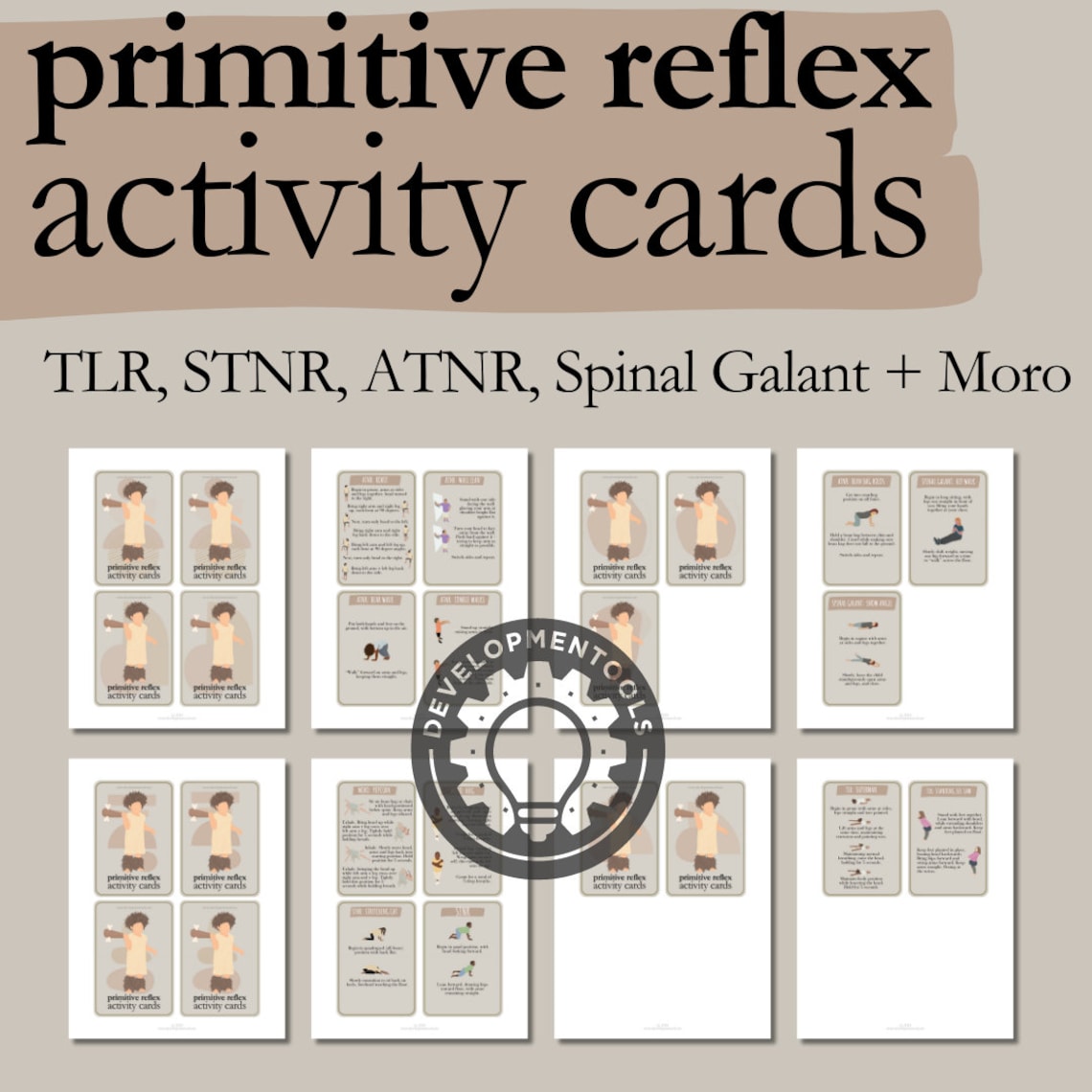 Instant Download | Primitive Reflex Integration Activity Cards ...