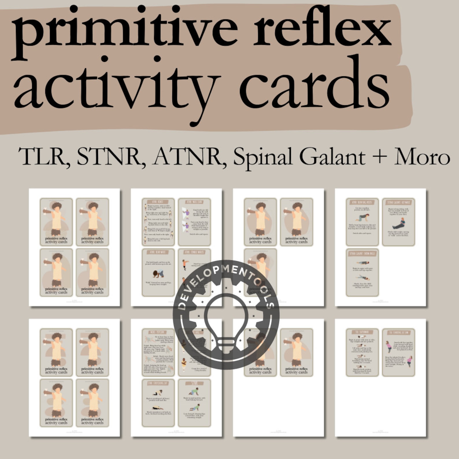 Instant Download | Primitive Reflex Integration Activity Cards ...