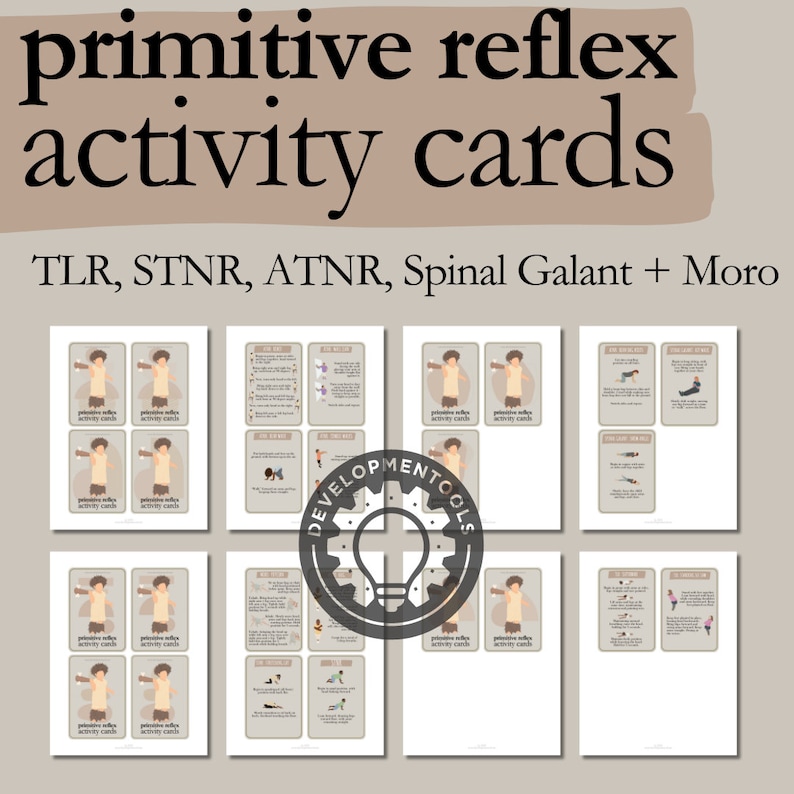 Instant Download | Primitive Reflex Integration Activity Cards ...