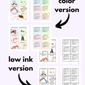 Printable Multisensory Fine Motor Activity Cards With Visuals ...