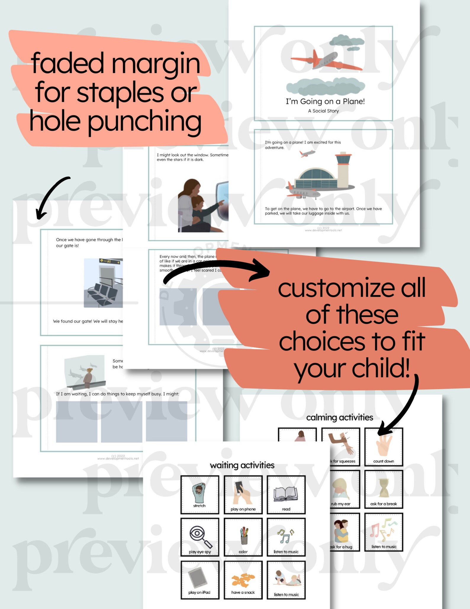 Toddler Going on a Plane Social Story | Preparation and Expectations ...